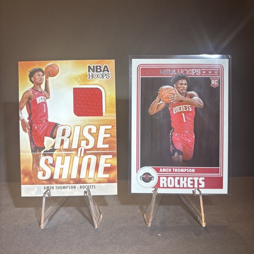Amen Thompson 2023-24 NBA Hoops Rookie Patch Rise N Shine RC Houston ...