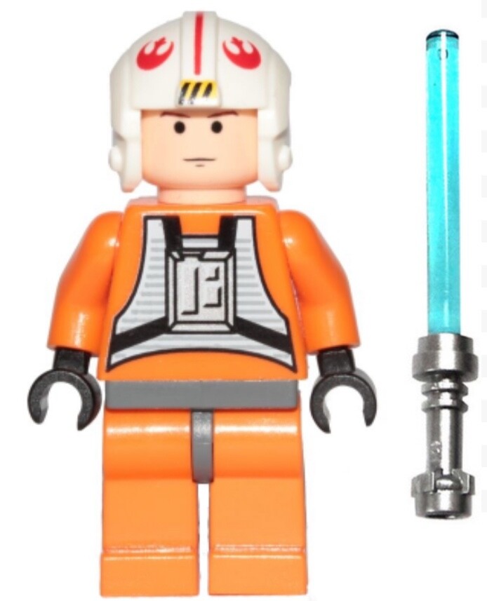 Lego Star Wars Pilot Luke Skywalker X-Wing Pilot Minifigure 6212, 10178 ...