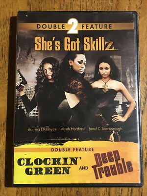 CLOCKIN' GREEN & DEEP TROUBLE - She's Got Skillz Double Feature DVD | eBay