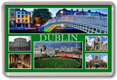 FRIDGE MAGNET - DUBLIN - Large - Ireland TOURIST | eBay UK
