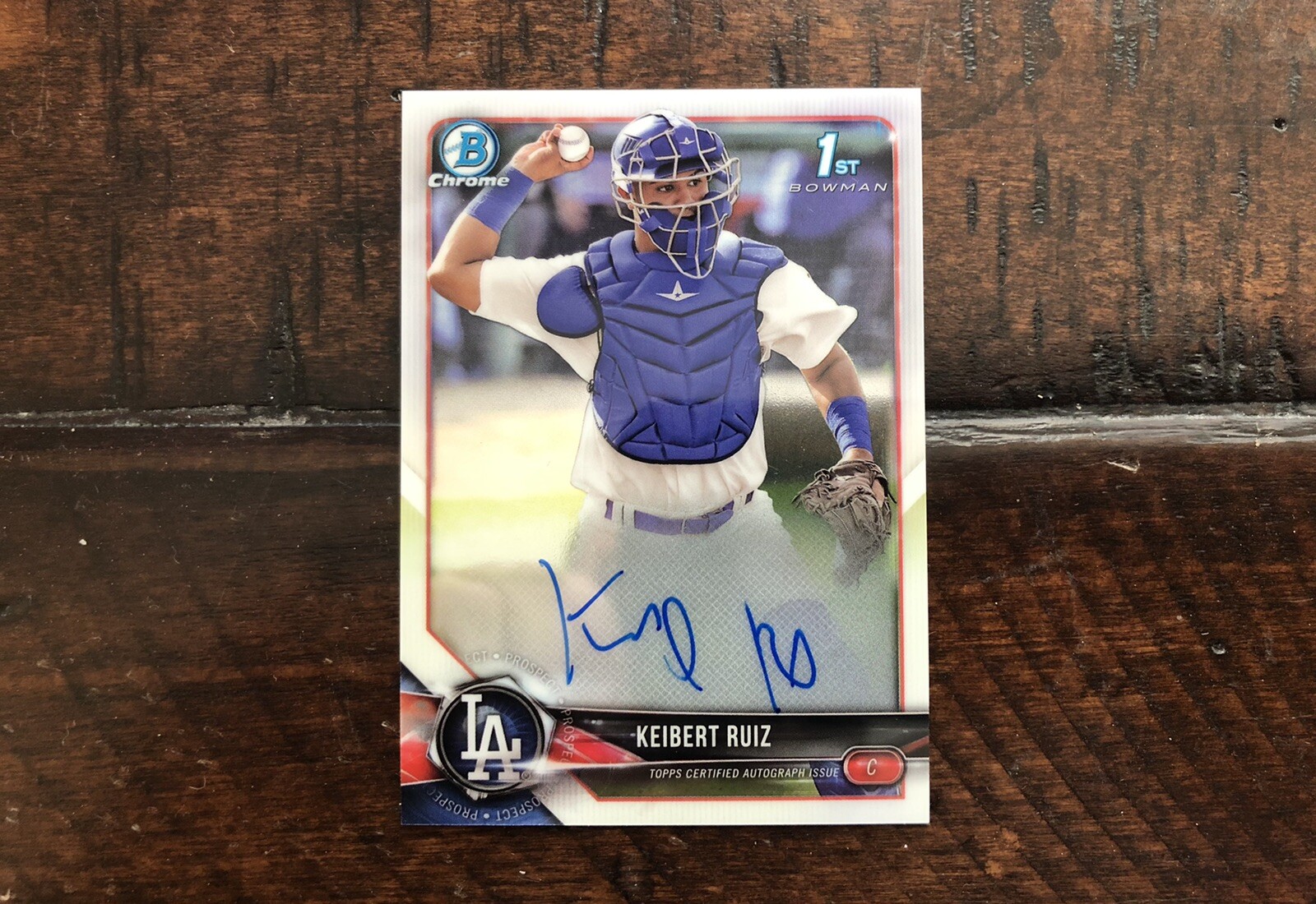 Keibert Ruiz 2018 Bowman Chrome Autograph Nationals Rookie Card RC Auto ...