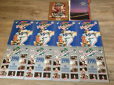 Bay Area 1989&90 World Series Program Superbowl XIX 49ers 1995 Baseball ...