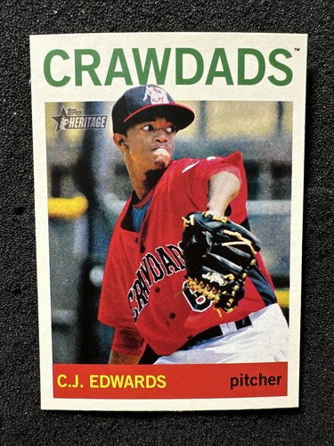 C.J. EDWARDS #136 2013 Topps Heritage Minor League Edition QTY Rookie ...