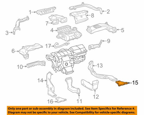87217-48010 Toyota Duct, air, rear no.4 8721748010, New Genuine OEM ...
