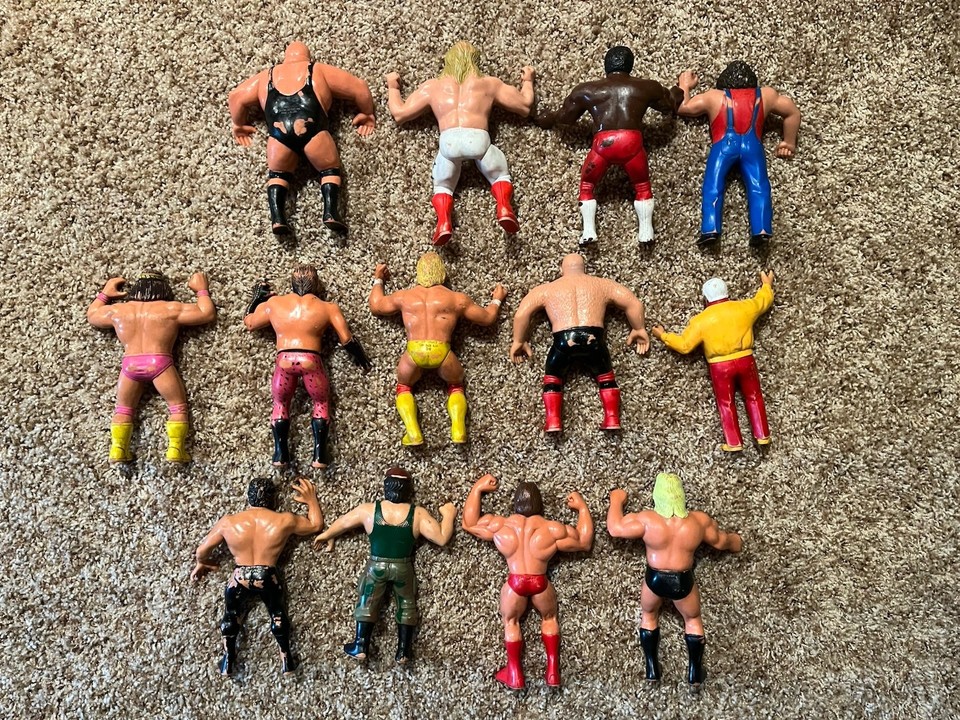Lot of 13 Vintage 1980s WWE WWF Titan Sports LJN Wrestling Figures 8 ...