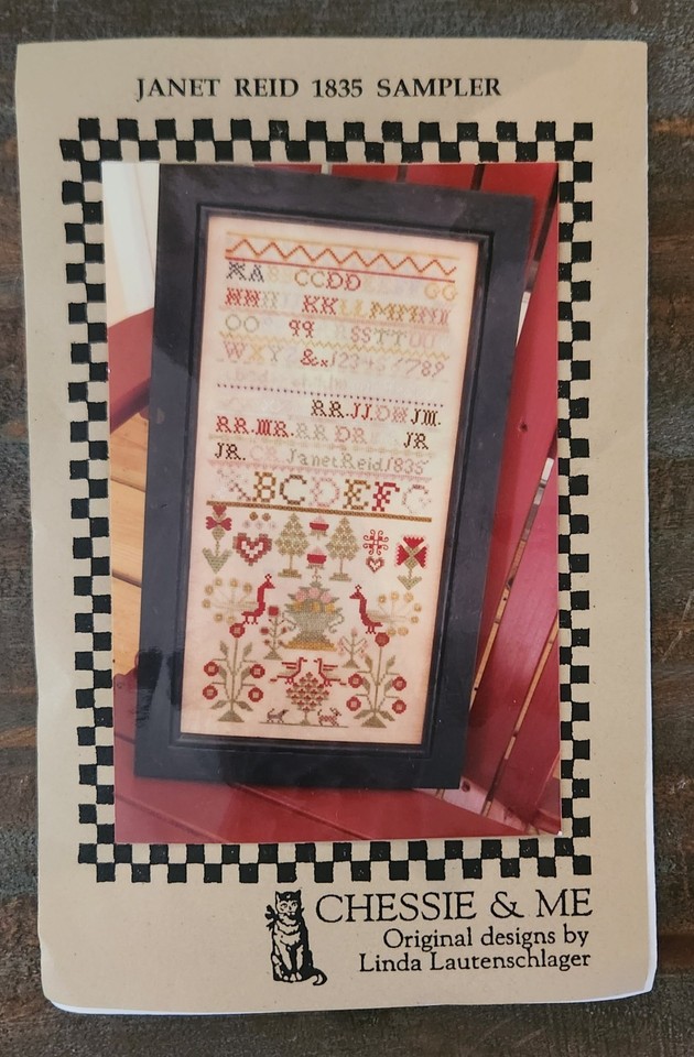 Cross Stitch Kit - Janet Reid 1835 Sampler - Plus Thread Pk - Chessie ...