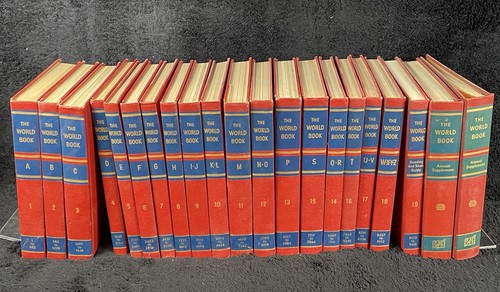 1957 The World Book Encyclopedia Volume COMPLETE Set 1-19 +4 ...