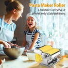 Stainless Steel Pasta Maker Thickness Adjustable Noodle Spaghetti ...