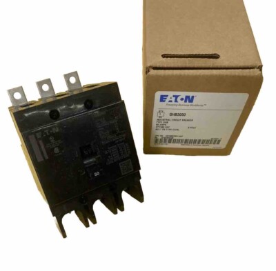 EATON GHB3050 3POLE, 50AMP, 480V CIRCUIT BREAKER - BRAND NEW IN BOX 🇺🇸 ...