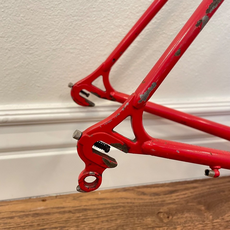 Vintage Torelli 55 CM Frame Set Made in Italy Road Bike Red Chrome | eBay