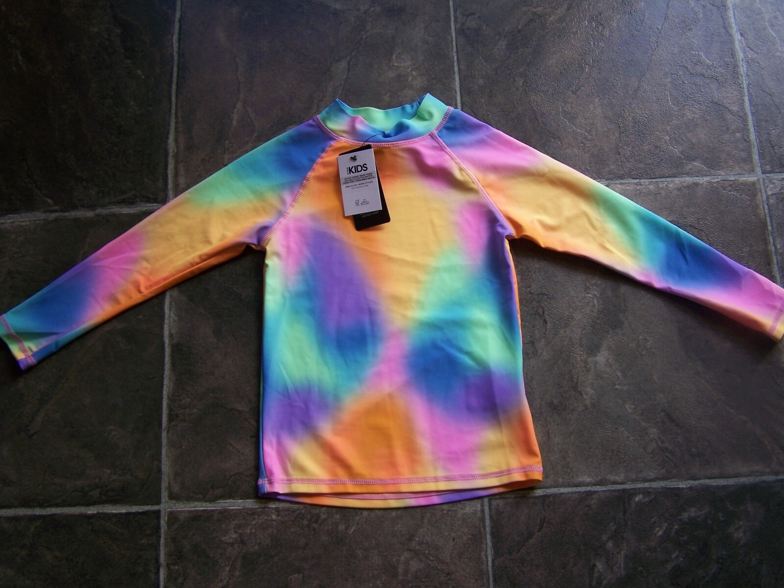 BNWT Girl's Cotton On Pastel Long Sleeve Rashie Rash Vest Shirt UPF 50 ...