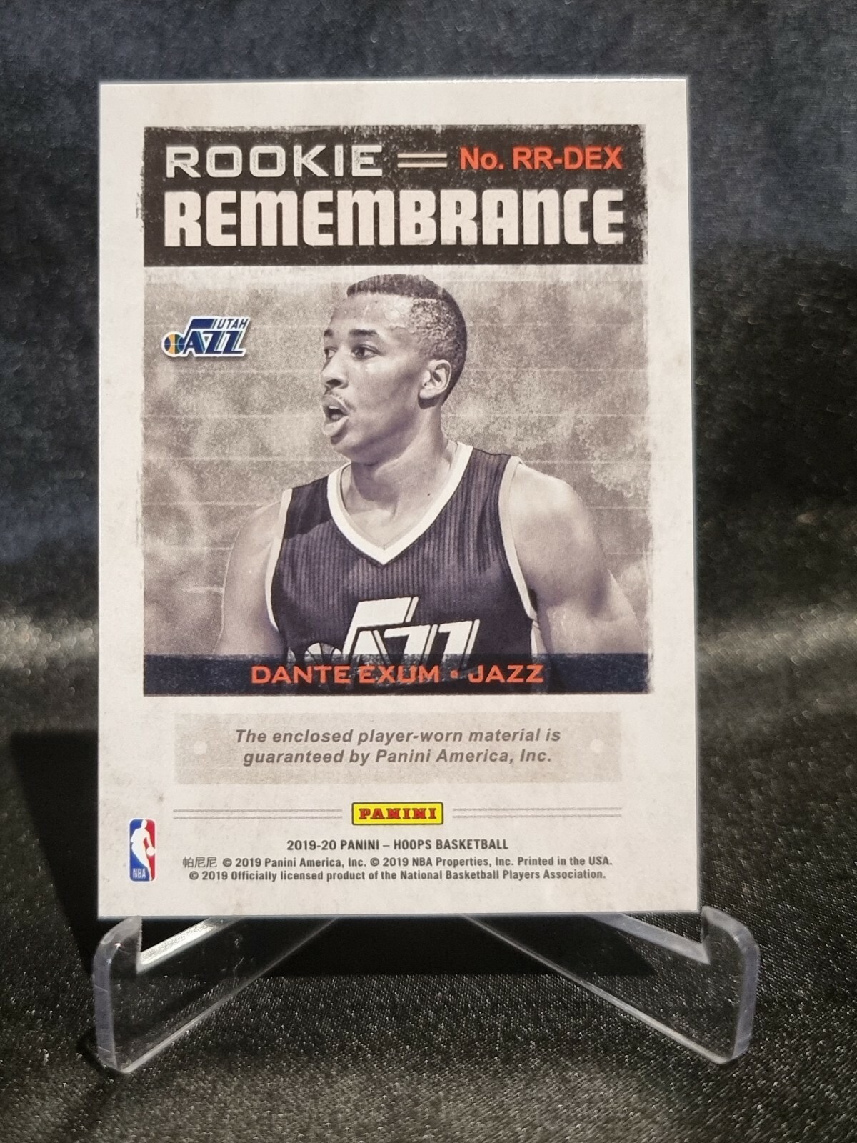2019-20 Panini NBA Hoops ROOKIE REMEMBRANCE #RR-DEX Dante Exum Jersey ...