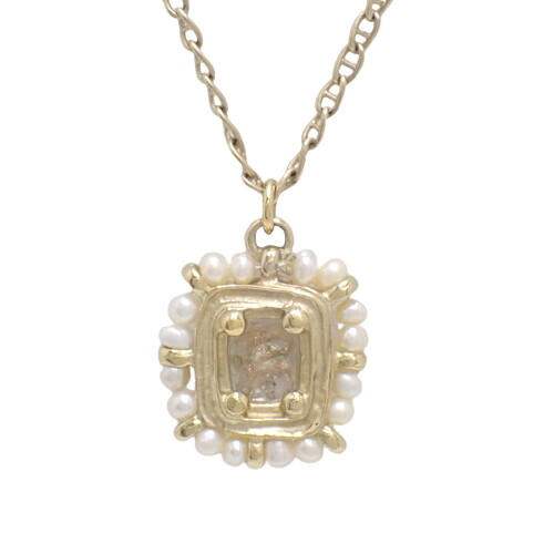 CHANEL Necklace Pendant CC Fake Pearl Crystal COCO Gold GP A16A ...