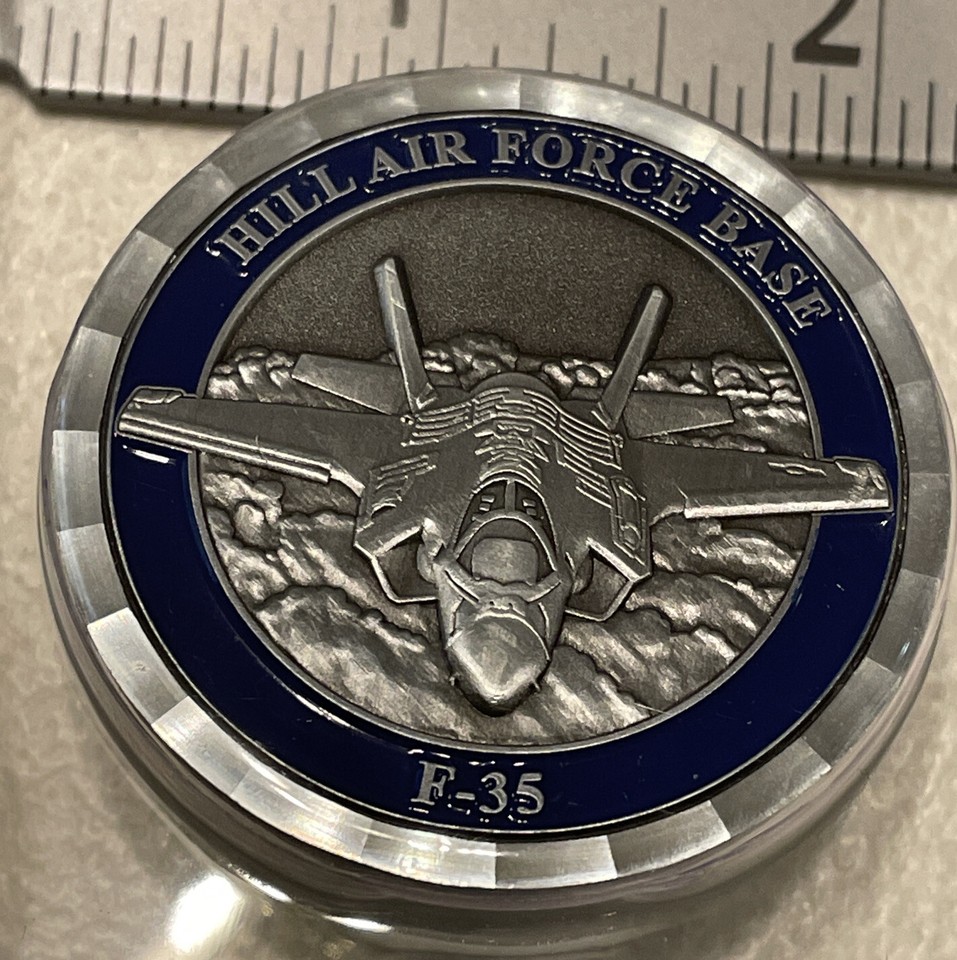 Hill AFB Challenge Coin F-35 / 75th Air Base Wing - Color Coin - New | eBay
