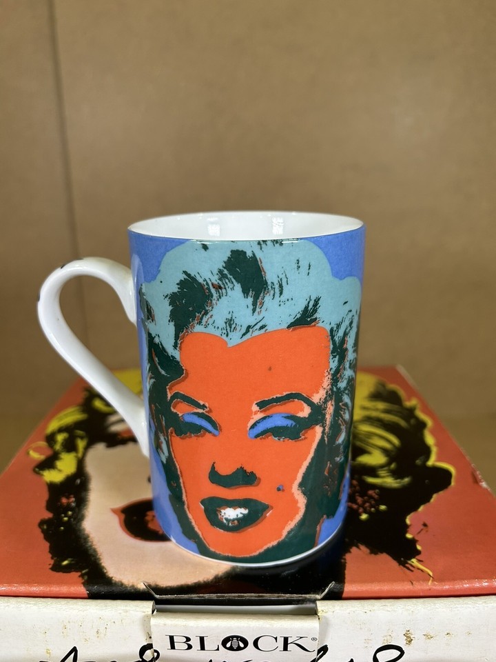 Andy Warhol Marilyn Monroe - Set of 4 Mugs Block Pop Art 1997 New GREAT ...