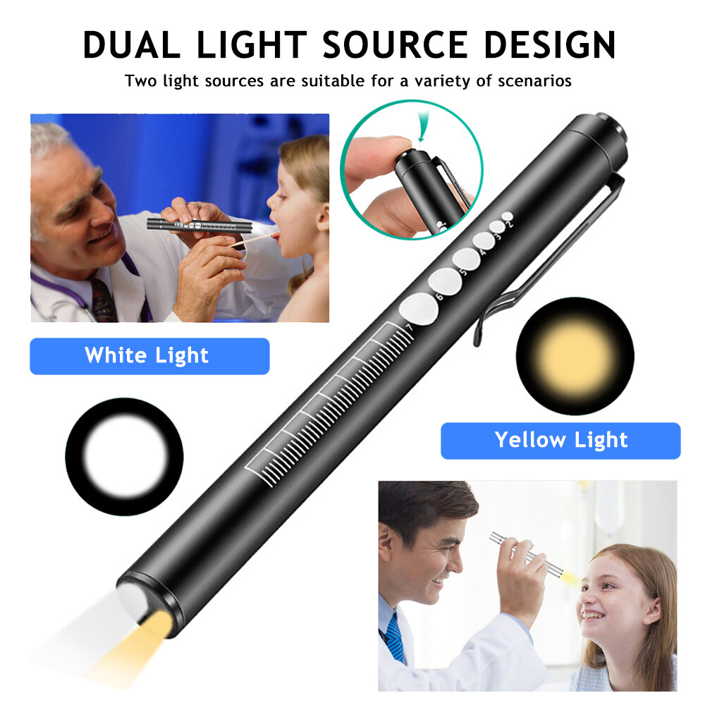 Penlight Medical Diagnostic Pen Light Neuro Torch Pupil Gauge for Nurse ...