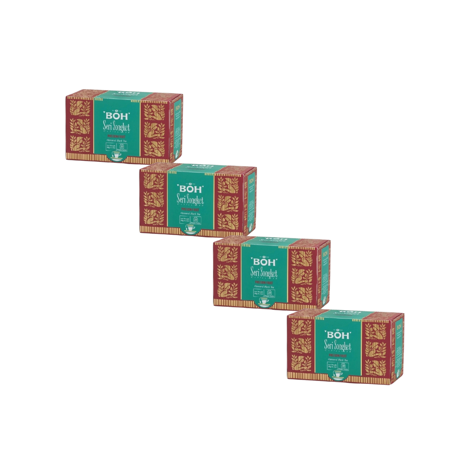 4 Boxes x 20s BOH Seri Songket Passion Fruit Malaysian Tea – Tropical ...