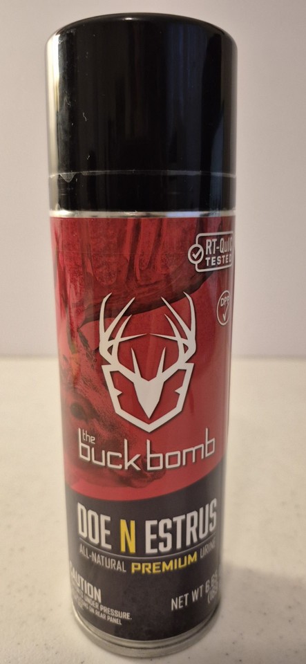 Buck Bomb Doe N Estrus Hunting Premium Deer Urine Spray Can 2 count 6 ...