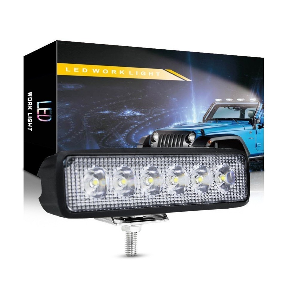 12V Fog Light 6 Inch LED Light Bar 50000H Lifespan Plastic Housing ...