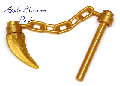 NEW Lego Ninjago Gold CHAIN FANG Minifig Ninja Kai Zane Jay Cole Blade ...