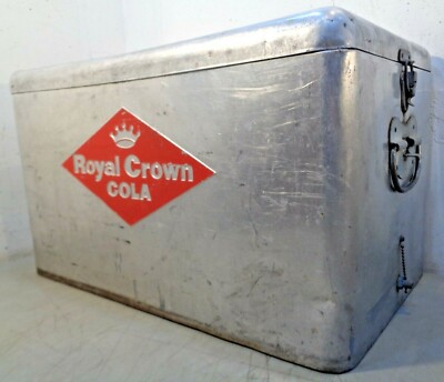 Vintage Royal Crown Cola Picnic Advertising Metal Cooler Ice Chest ...