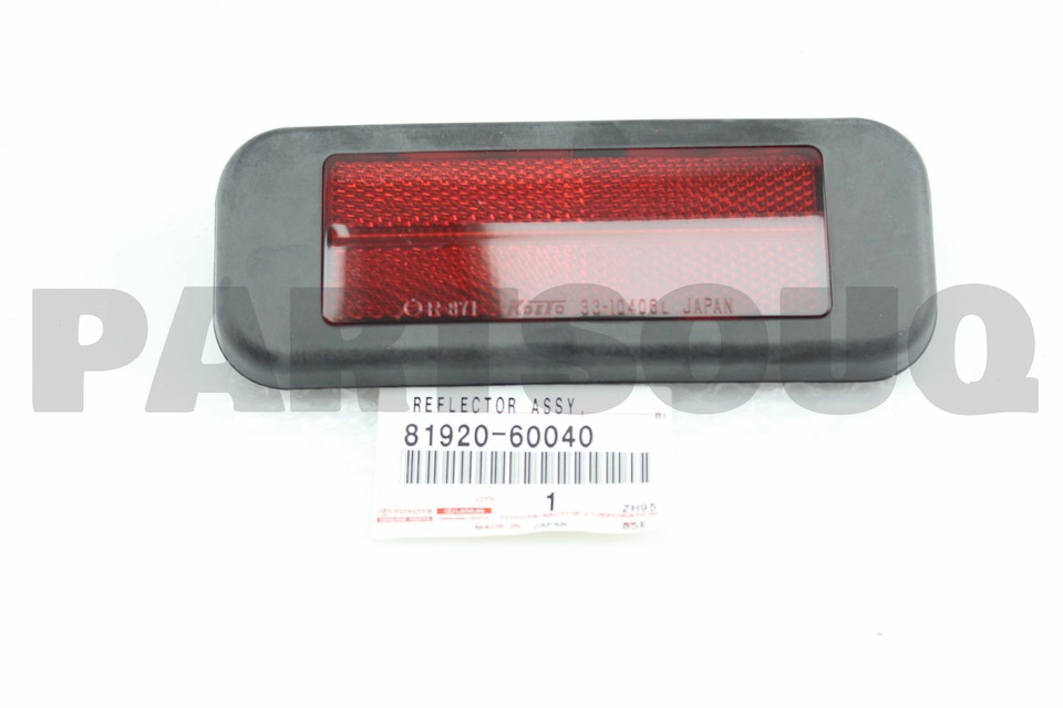 8192060040 Genuine Toyota REFLECTOR ASSY, REFLEX, LH 81920-60040 | eBay