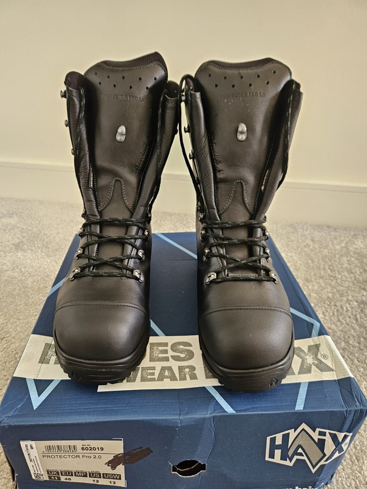 HAIX Protector Pro 2.0 Men's Chainsaw Boots - Black, Size UK 11 | eBay