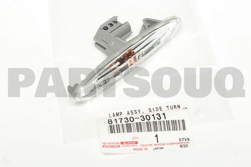 8173030131 Genuine Toyota LAMP ASSY, SIDE TURN SIGNAL, RH/LH 81730 ...