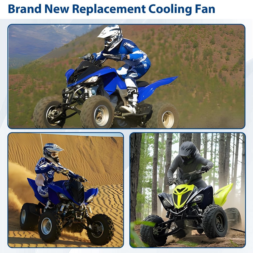 Radiator Cooling Outlet Fan High Performance Fits Yamaha Raptor 700 ...