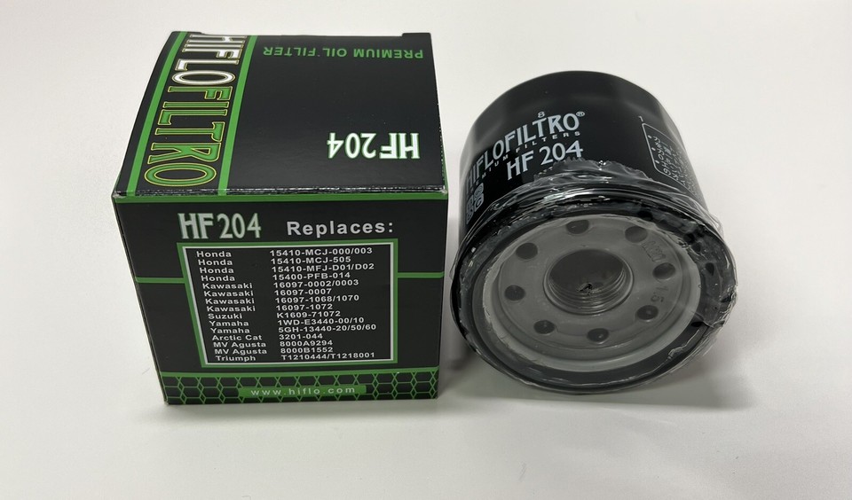 HiFlo Filtro HF204 PREMIUM OIL FILTER for YAMAHA HONDA TRIUMPH ...