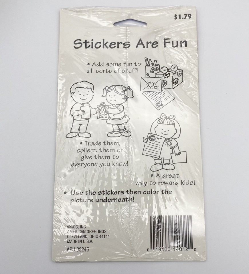 Vintage Stickers AGC Sticker World Multicolor Telephone Stickers 1990s ...