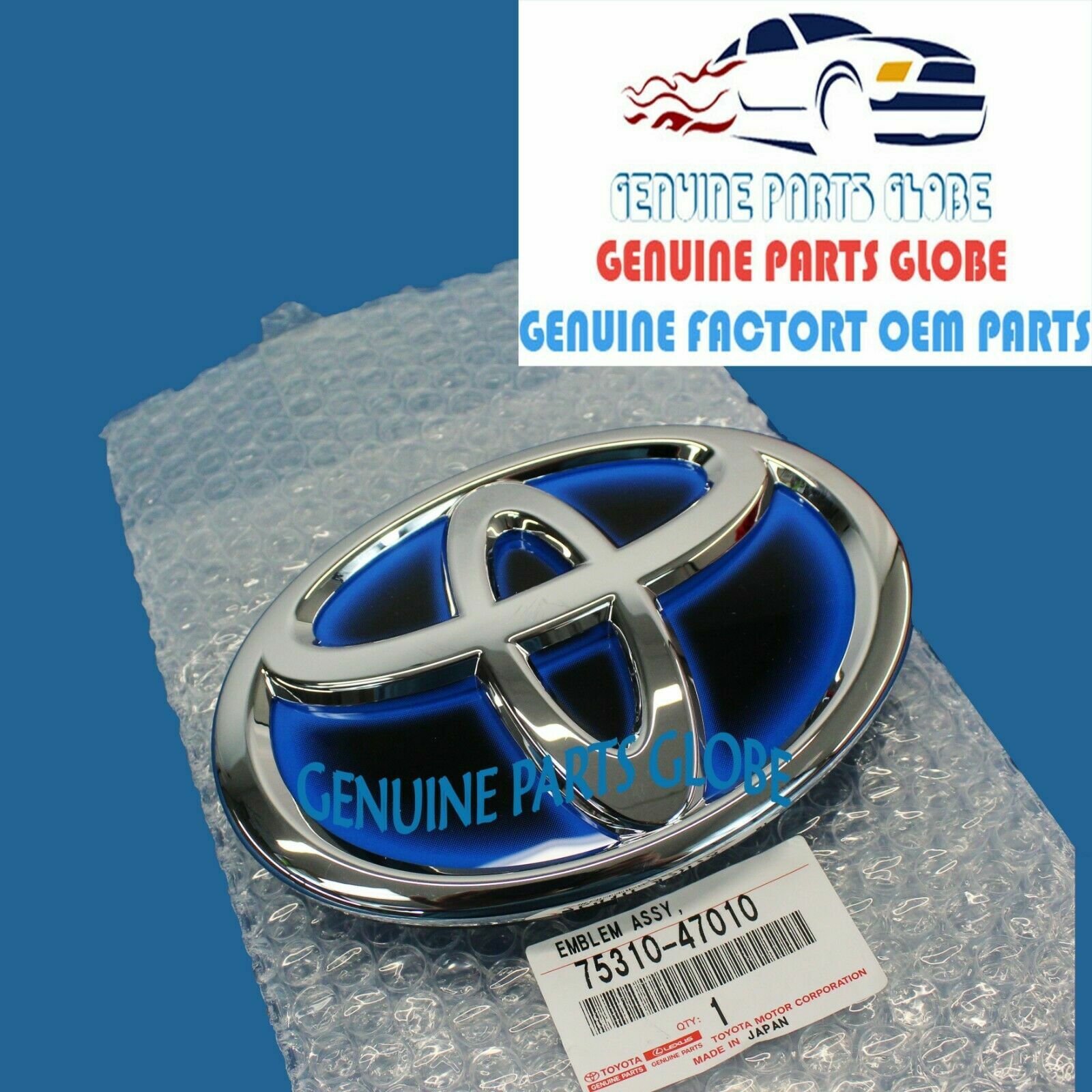 TOYOTA HYBRID CAMRY PRIUS HIGHLANDER GENUINE RADIATOR GRILLE EMBLEM ...