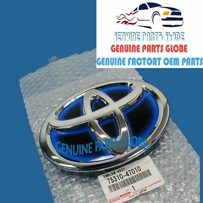 TOYOTA HYBRID CAMRY PRIUS HIGHLANDER GENUINE RADIATOR GRILLE EMBLEM ...