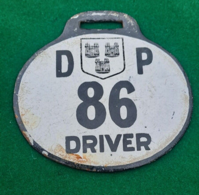 OBSOLETE DUBLIN POLICE CARRIAGE PLATE, RUC, RIC, IRISH, IRELAND | eBay