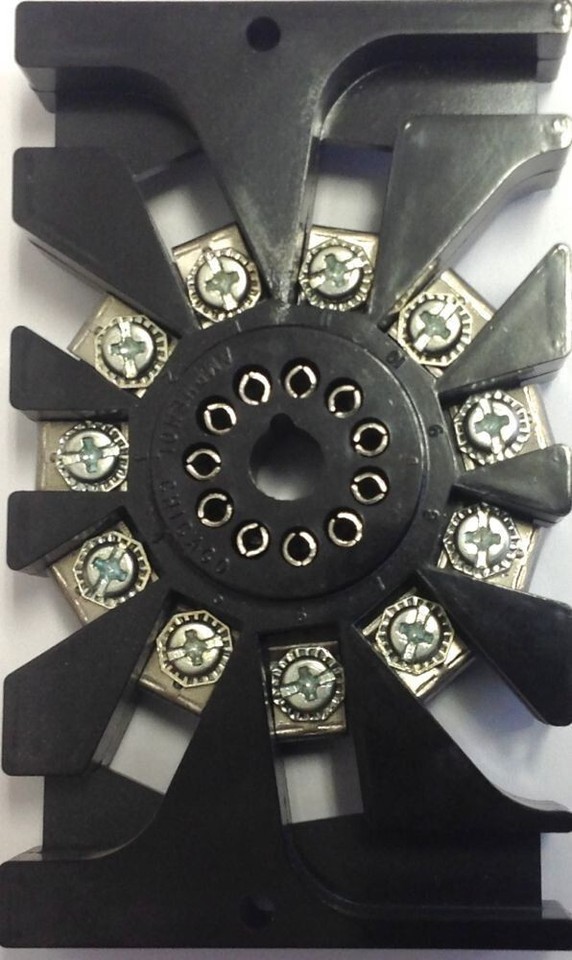 146-817 Amphenol 11 Pin Panel Mount Octal Relay Socket brown | eBay