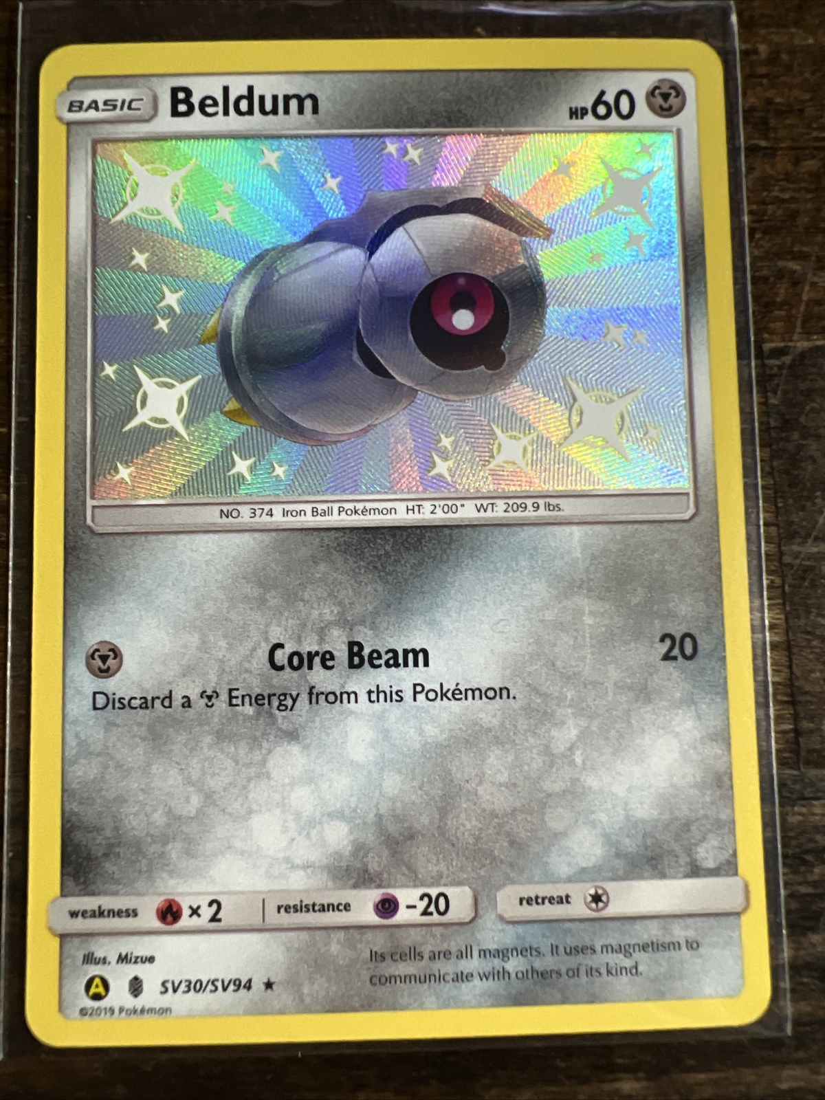 Pokémon TCG Beldum Hidden Fates SV30/SV94 Holo Shiny Holo Rare | eBay