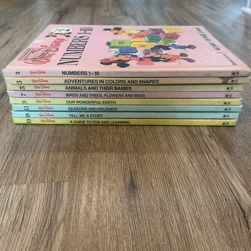 Walt Disney Fun To Learn Library Fun To Read 8 Books Mix Lot 1980s ...