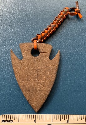 Vintage LEATHER ARROWHEAD Boy Scout Craft BADGE - KEY FOB ? BSA ...
