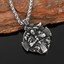 Mens Vintage Viking Norse Odin Warrior Raven Shield Pendant Necklace ...