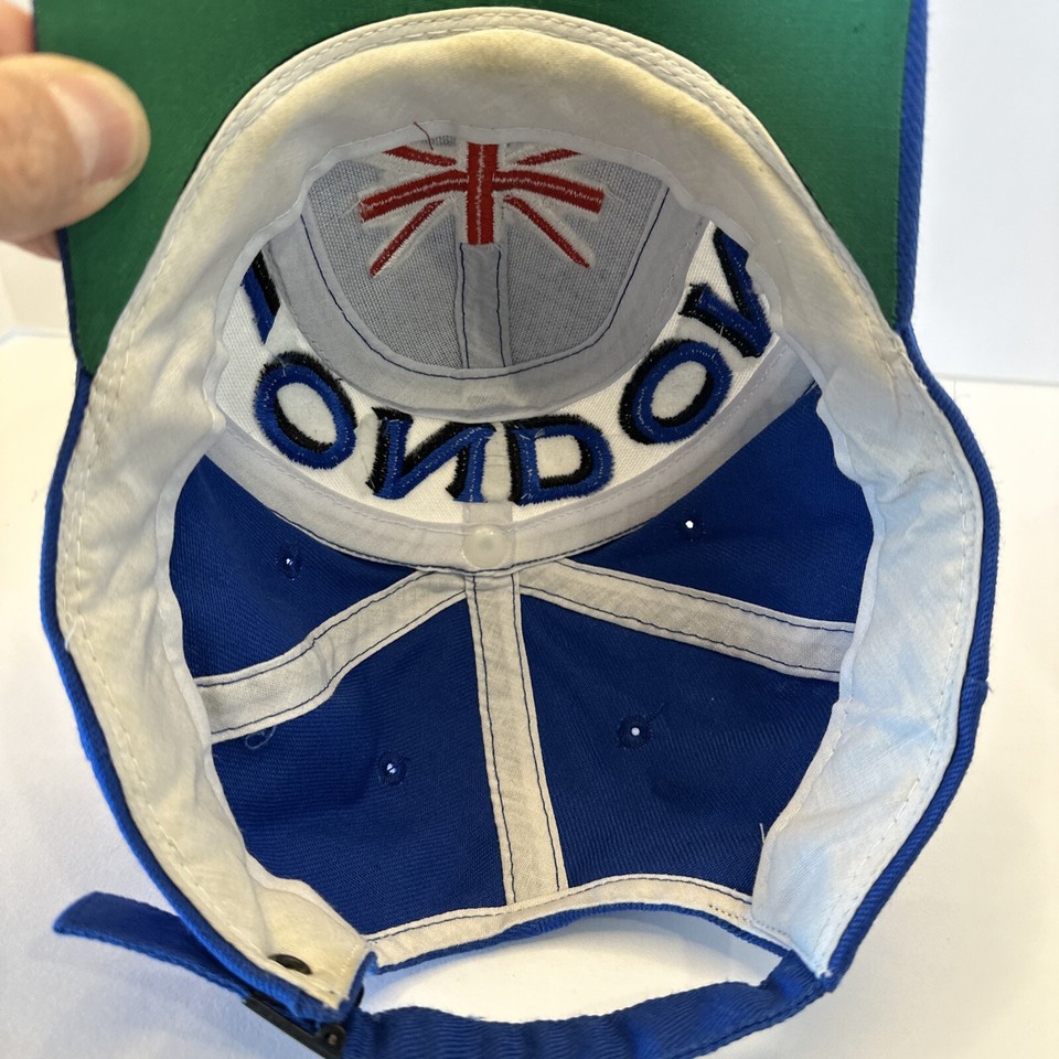 London Hat Great Britain Hat Cap Royal Blue w White Red white Flag like ...