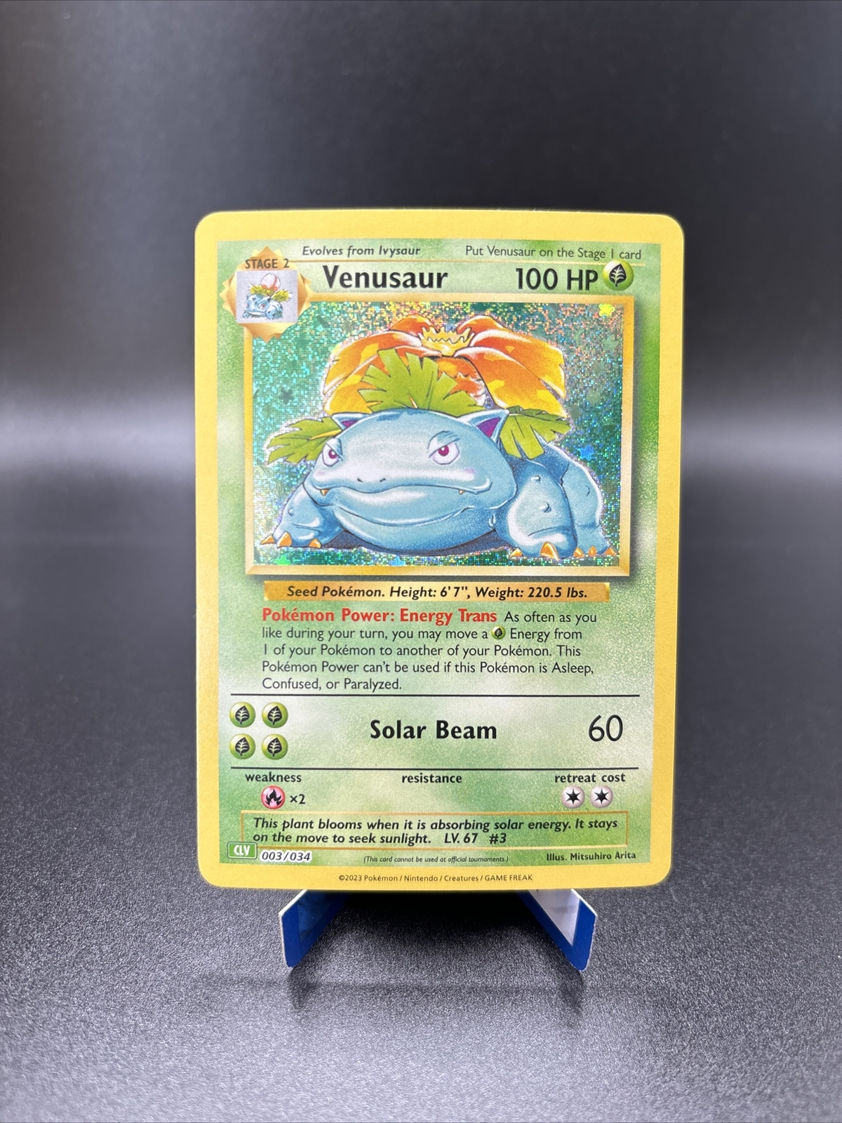Pokémon TCG Venusaur Pokemon: Trading Card Game Classic 003/034 Holo ...