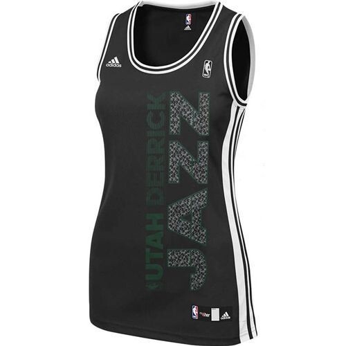 ADIDAS Utah Jazz Black Static Derrick Favors #15 Basketball Jersey Tank ...
