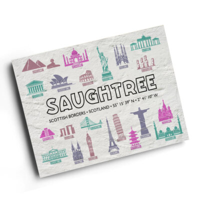 A4 PRINT - Saughtree, Scottish Borders, Scotland - World Landmarks ...