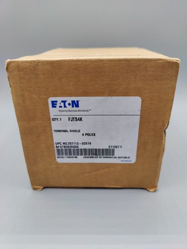 NEW EATON CUTLER HAMMER FJTS4K J Frame 4 Pole Terminal Shield | eBay