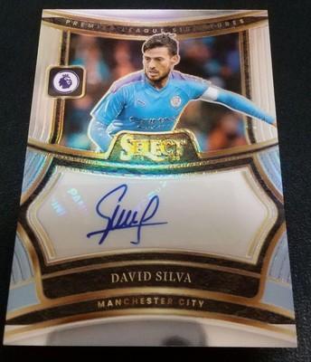 David Silva Autographed 2024-25 Panini Select Premier League Soccer ...