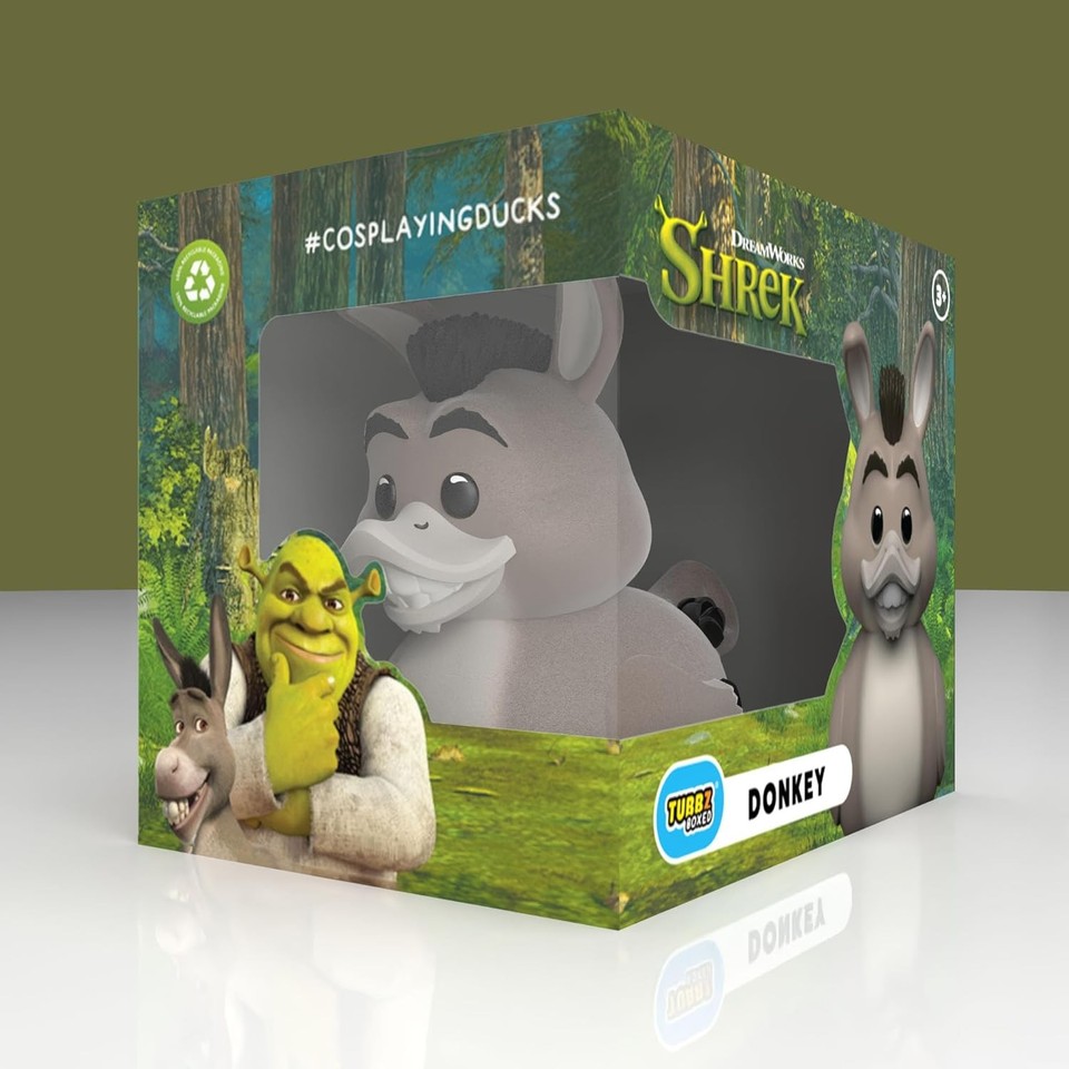 TUBBZ Boxed Edition: Shrek - Donkey Cosplaying Rubber Duck Vinyl Figure ...