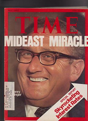 Time Magazine Henry Kissinger Mideast Miracle June 10 1974 | eBay
