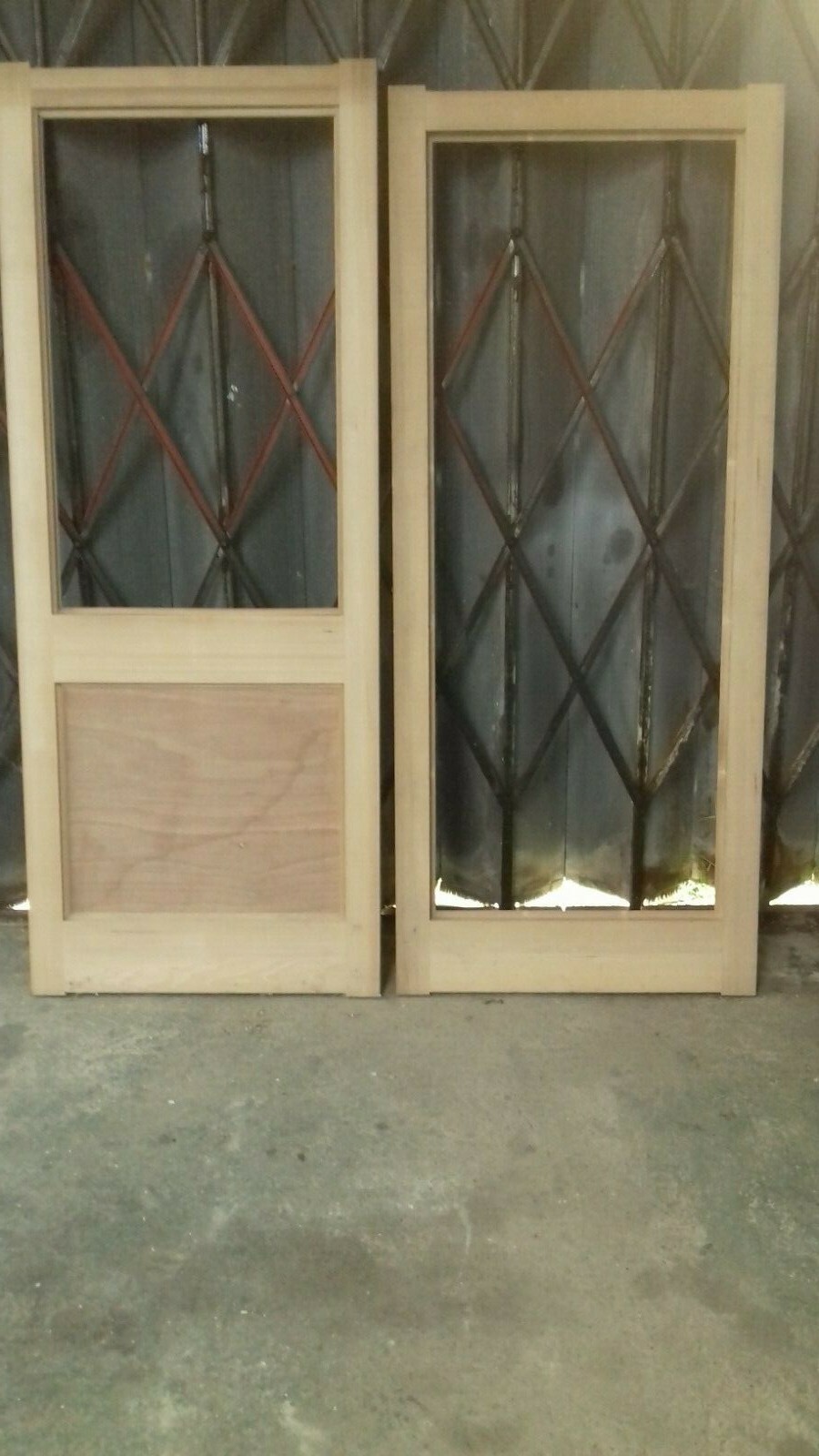 External hemlock 2xg & t and g doors & redwood frames & HW cills | eBay UK
