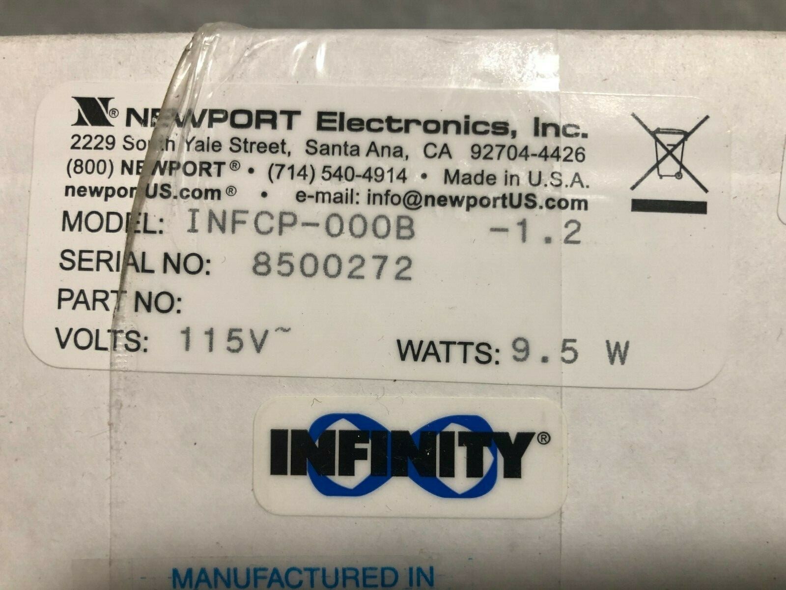 Newport Process Controller Meter Infcp-000b NOS for sale online | eBay