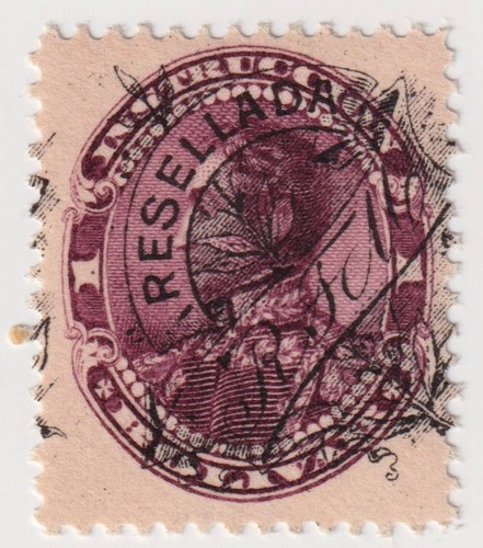 1900 Venezuela - Simon Bolivar 1893 Overprinted "RESELLADA RTM" - 1 B ...